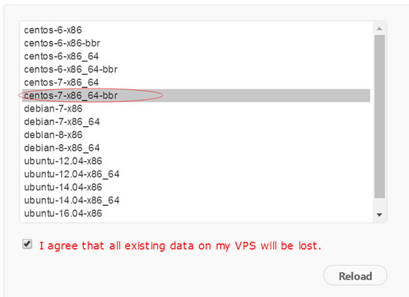 搬瓦工KVM VPS内置TCP BBR加速内核